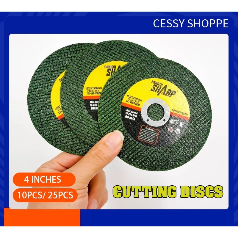 Cutting Discs 4" Heavy Duty Cutting Abrasive Wheel Senior Sharp Cutting ...