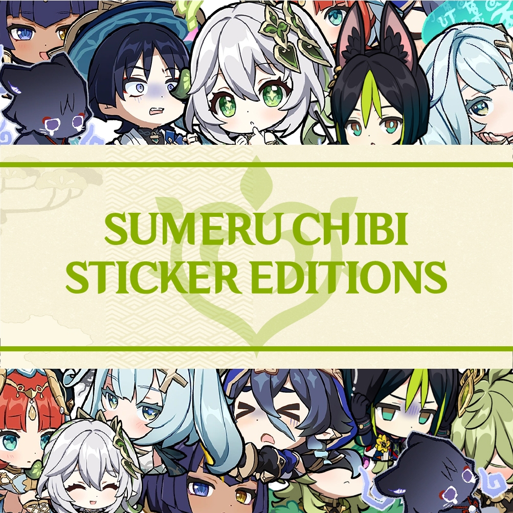 Genshin Impact Sticker - Sumeru Character Edition - Glossy / Rainbow ...