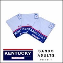 KENTUCKY SANDO FOR ADULTS MENS ORIGINAL 100% PURE COTTON PACK OF 6 ...