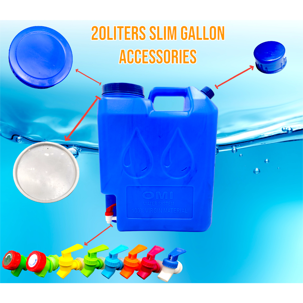 Big Cap | Inner Cap | Small Cap | Colored Faucets FOR 20L SLIM JUG ...