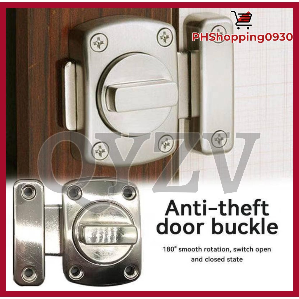 QYZV Zinc Alloy Home Security Door Bolt Door Latch Sliding Door Lock ...