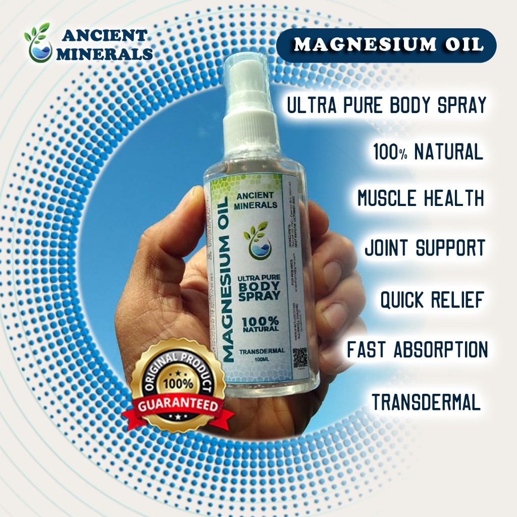 Magnesium Therapy Oil MTO Ancient Minerals Purest Natural Muscle Joint ...