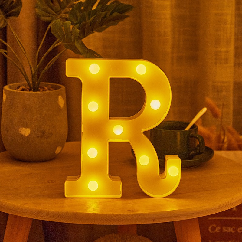 21cm Large-Sized Letter Light Party Decoration Light 3D Letter LED ...