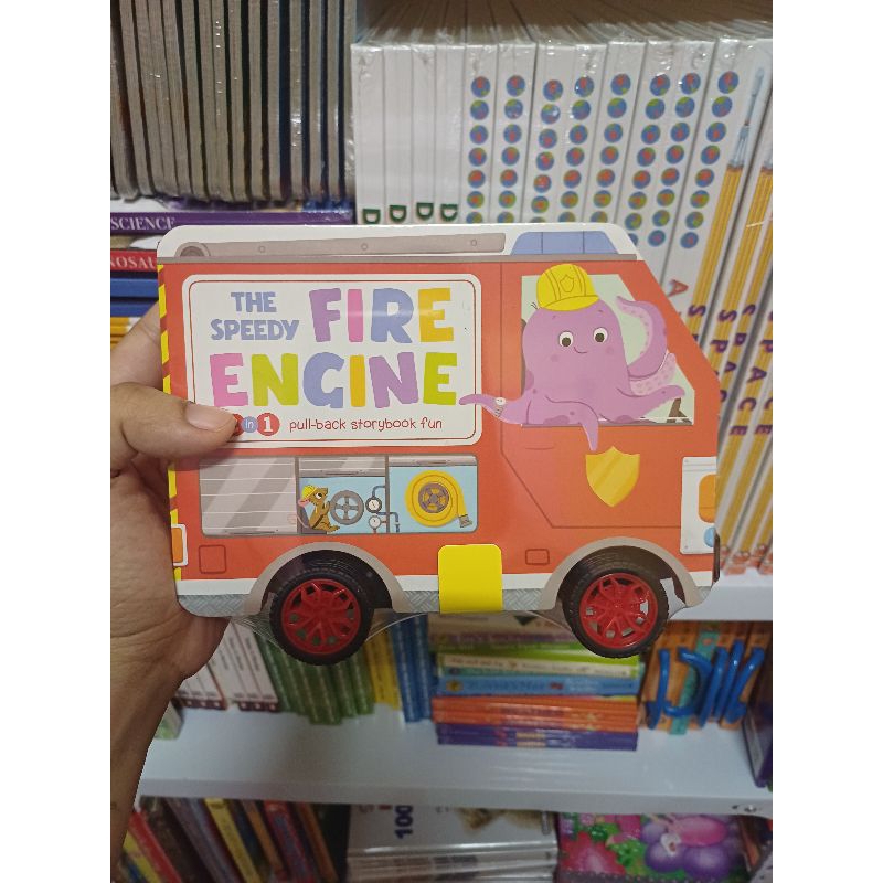 2 in 1 Pullback Storybook Fun - The speedy Fire Engine | Shopee Philippines