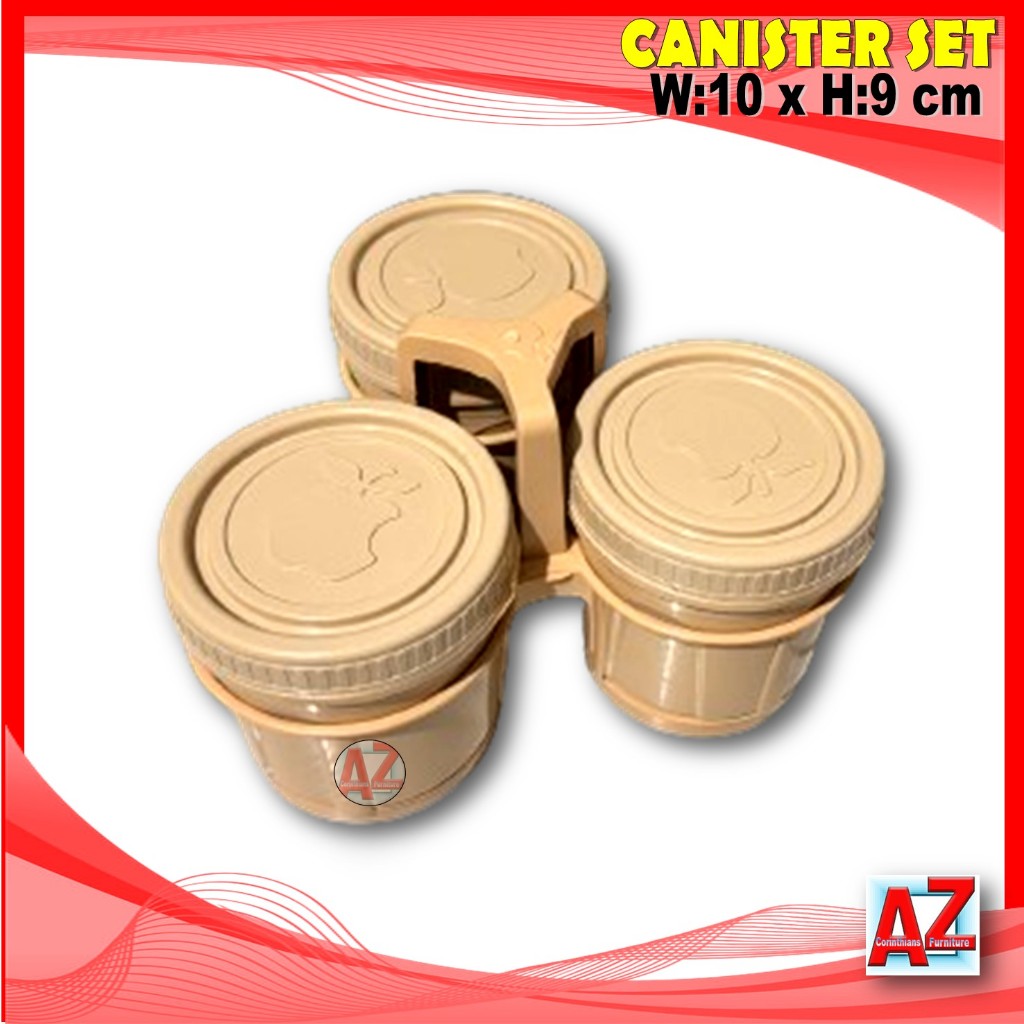 3 sets- jar condiments container with holder & Scooper, coffee , sugar ...