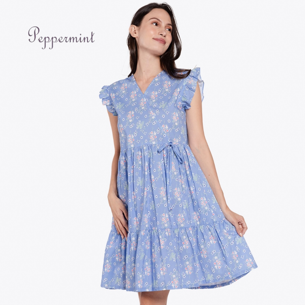 Peppermint Woman Gabrielle Dress (Light Blue) | Shopee Philippines