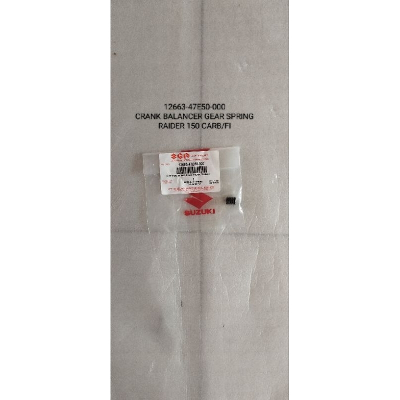 SGP CRANK BALANCER GEAR SPRING FOR RAIDER 150 CARB/FI | Shopee Philippines