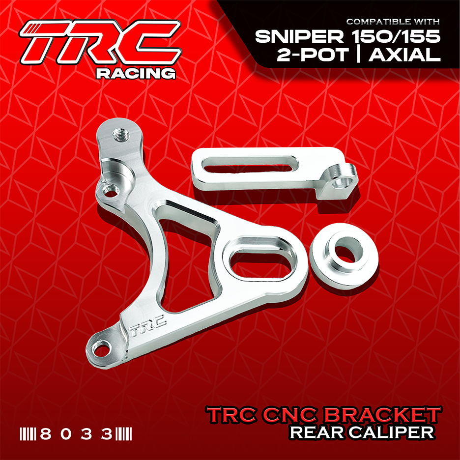 TRC RACING REAR 2POT AXIAL CALIPER BRACKET (220MM DISC) FOR SNIPER 150/ ...