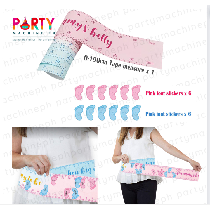Gender Reveal tape measure/ Gender Reveal Belly Bump Game / Gender ...
