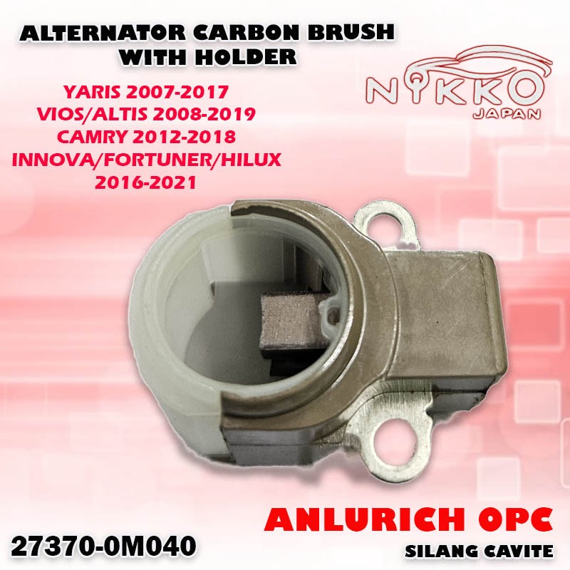 CARBON BRUSH ALTERNATOR WITH HOLDER TOYOTA YARIS/VIOS/ALTIS/CAMRY ...