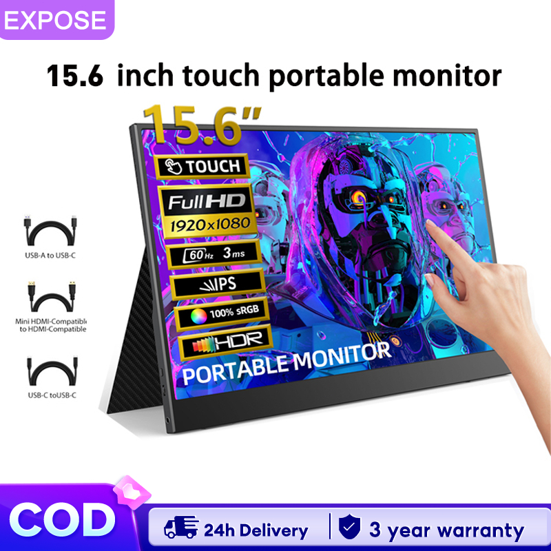 EXPOSE Touch Portable Gaming Monitor Touch Screen For Switch XBOX PS4 ...