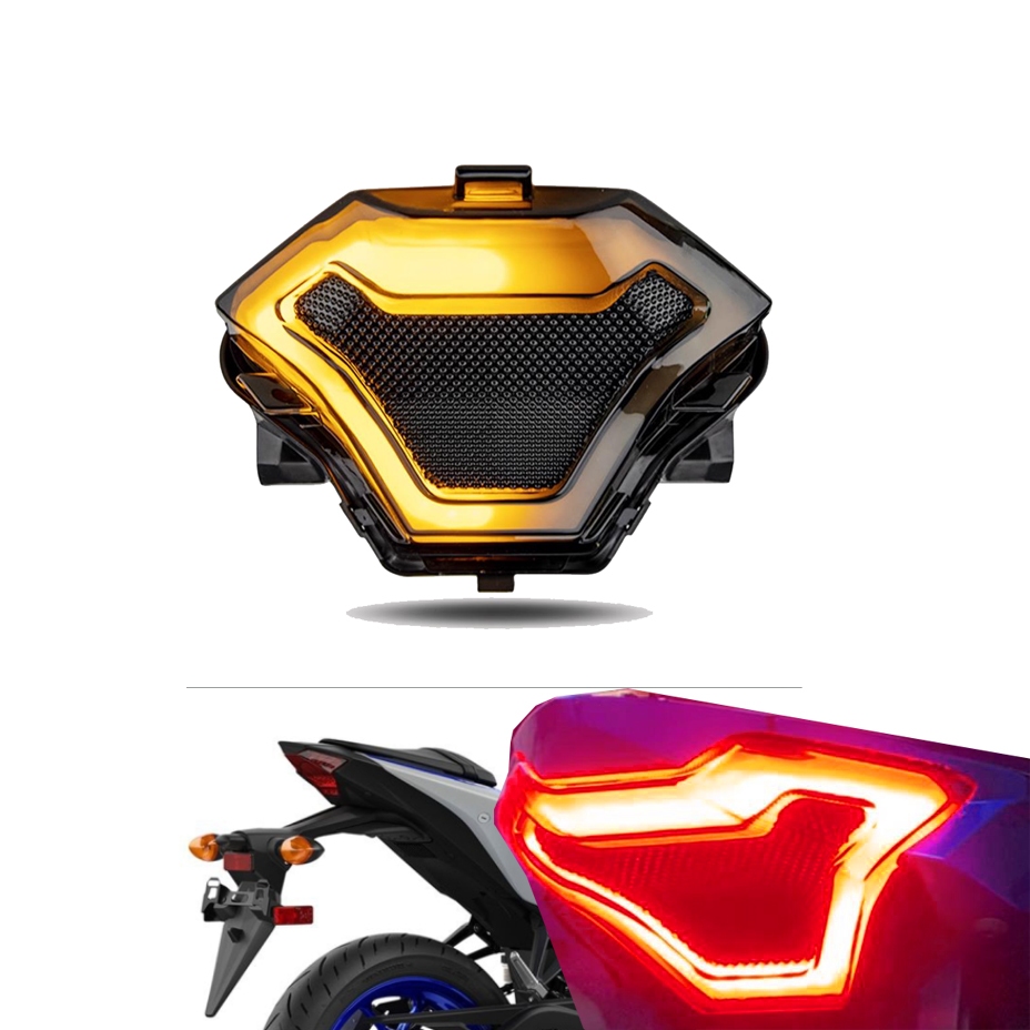 2023 For YAMAHA R3 YZFR3 /MT03 SNIPER150 Taillight Tail light With Turn ...