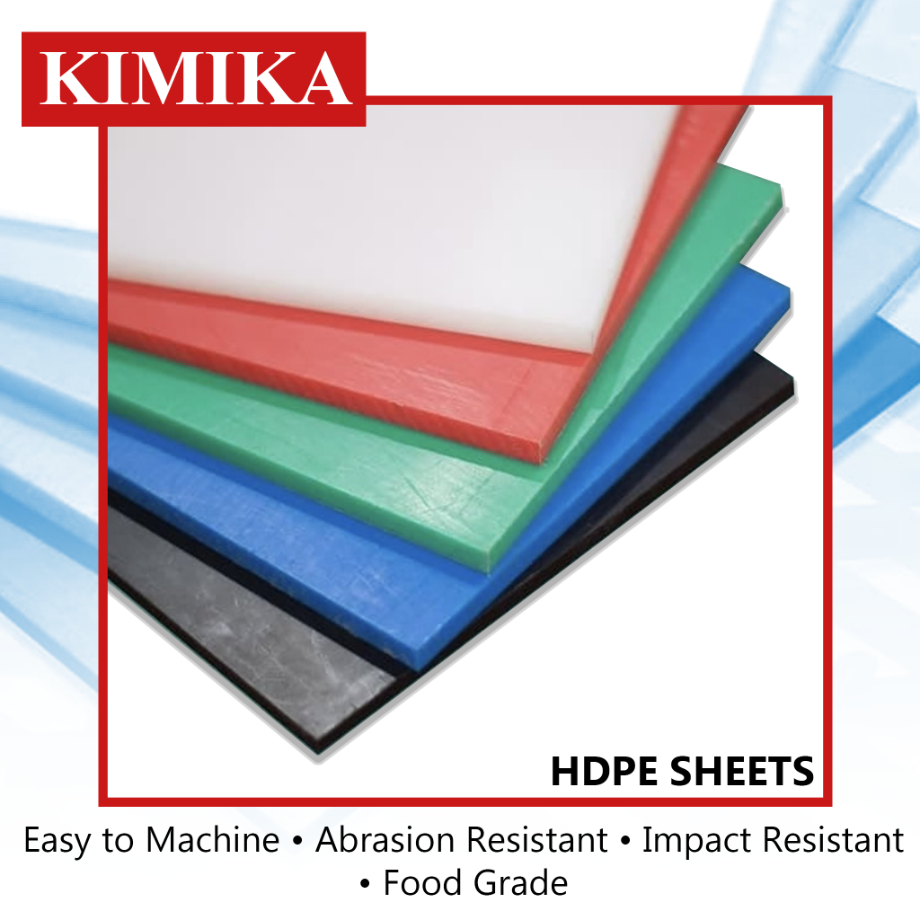 HDPE White Black Sheet pre cut to size 6mm x 18 inches x 24 inches ...