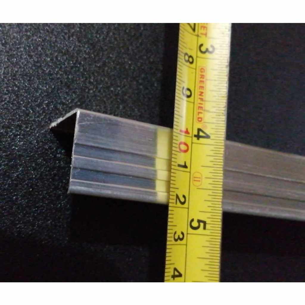 3PCS 1meter 1mm thick Flight Case Aluminum Right Angle Bar Edging Bar L ...