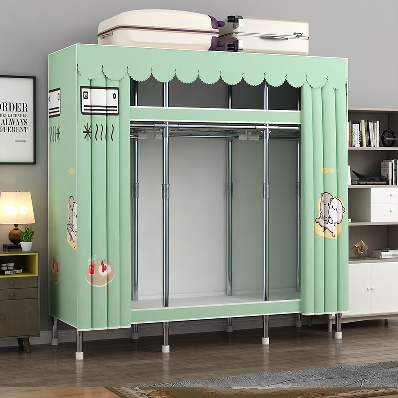 Clothes Storage Wardrobe organizer Fashion Zipper Closet Cabinet ...