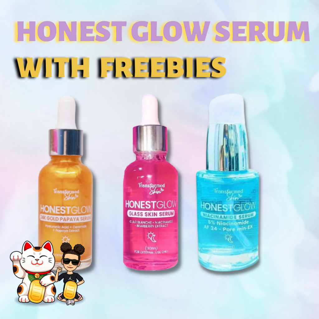 Honest Glow Serum 24k Gold & Glass & Niacinamide Serum 30ml | Shopee ...