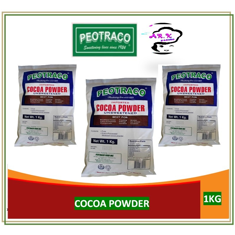 Peotraco Cocoa Powder 1KG | Shopee Philippines