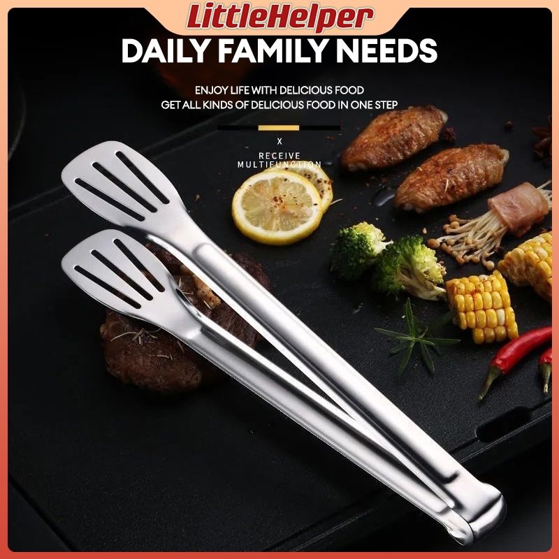 Stainless Steel Food Tong For Cooking Kitchen Tong BBQ Bread Salad Clip ...