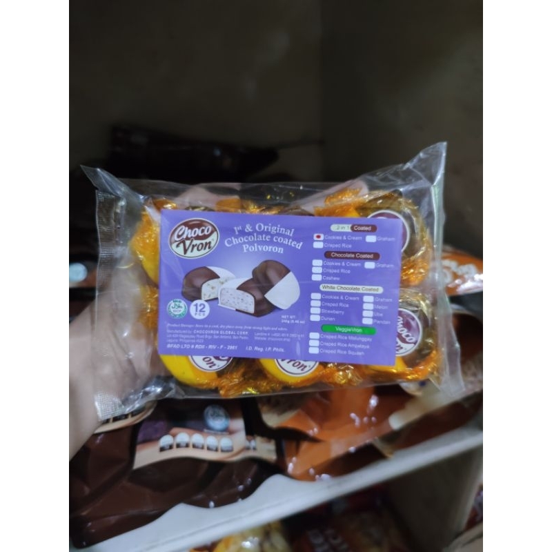 Chocovron Chocolate coated Polvoron | Chocovron polvoron | Shopee ...