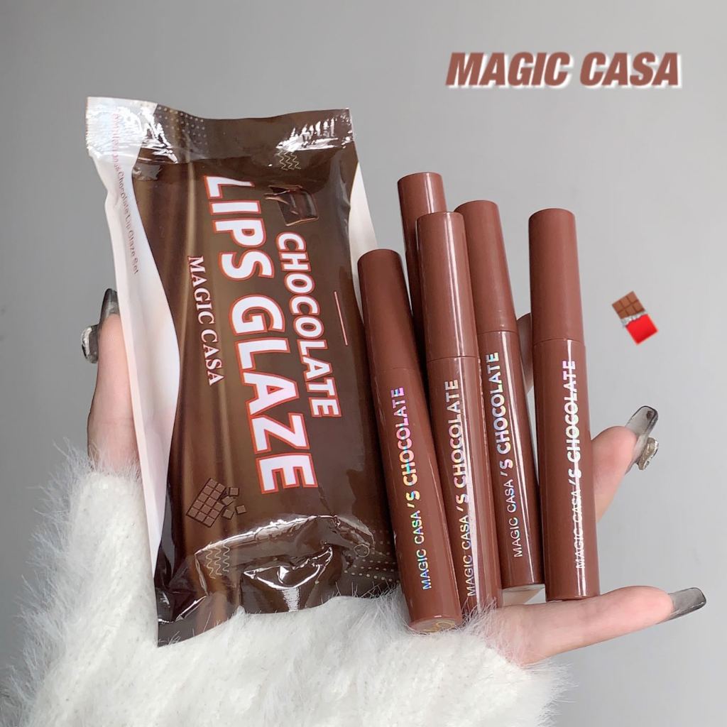 Fun Live Magic case 5in1 lip set Temptattion Chocolate matte lips glaze ...