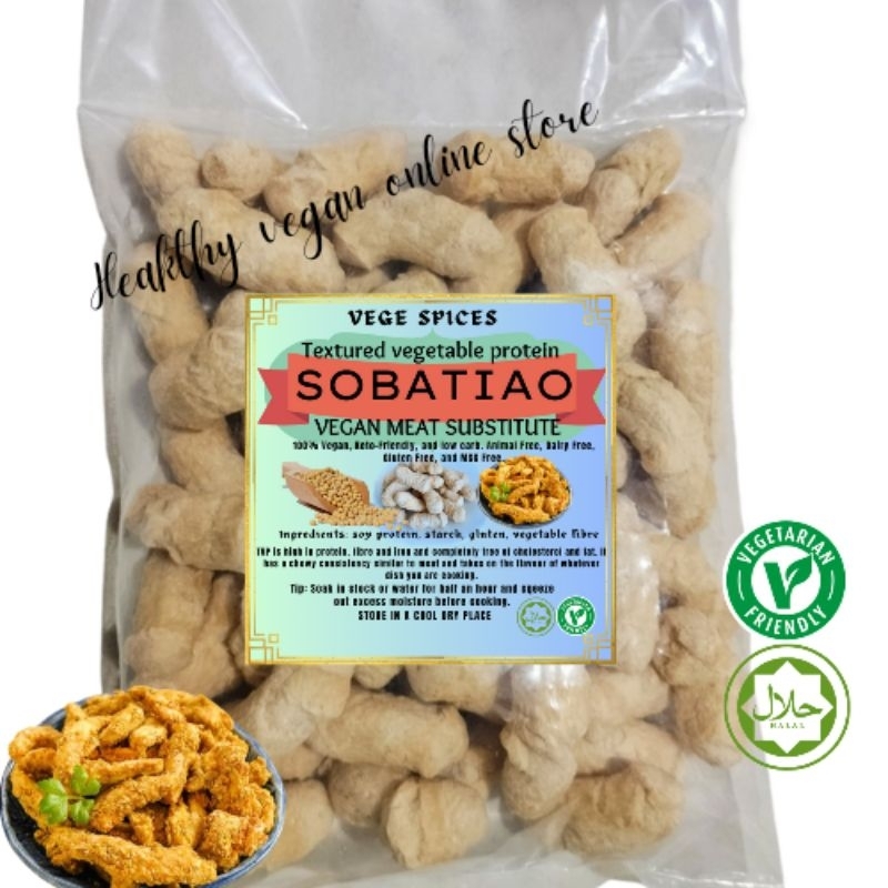 SOBATIAO (Textured Vegetable Protein (TVP) Taiwanese Vegan Beef 250g ...