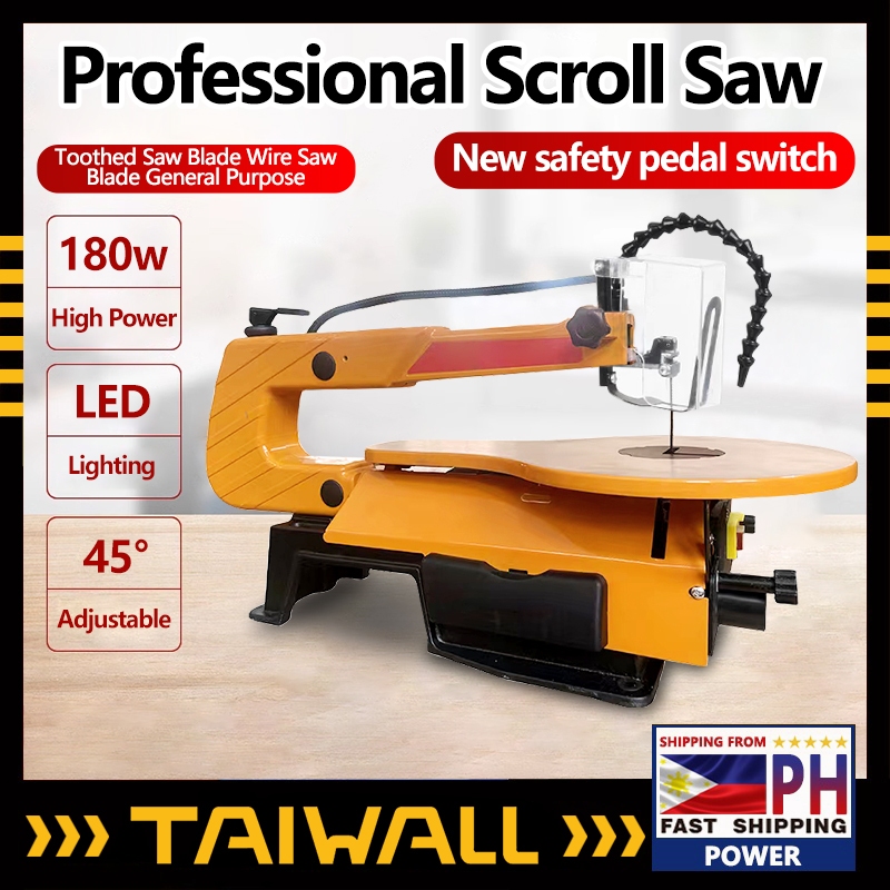 Professional Scroll Saw with Copper Wire 16" 180W Woodworking DIY Table ...