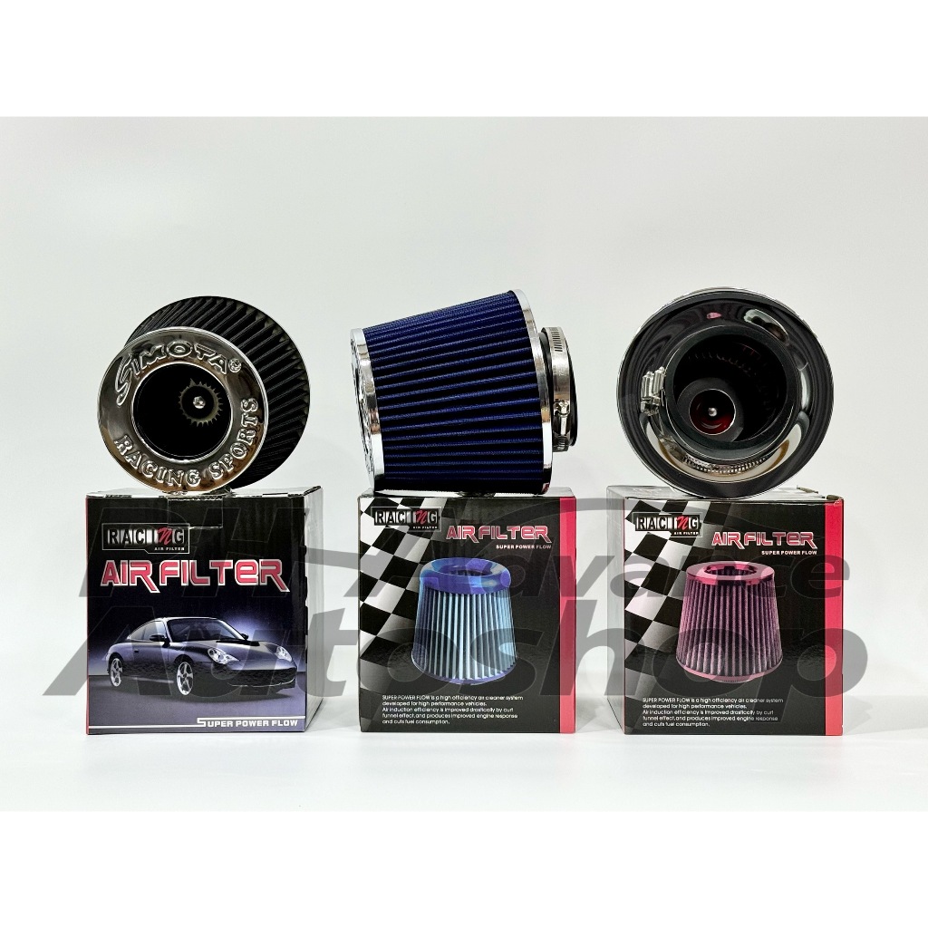 SIMOTA Air Filter Universal Car Super Power Flow High Quality 3 Inches ...