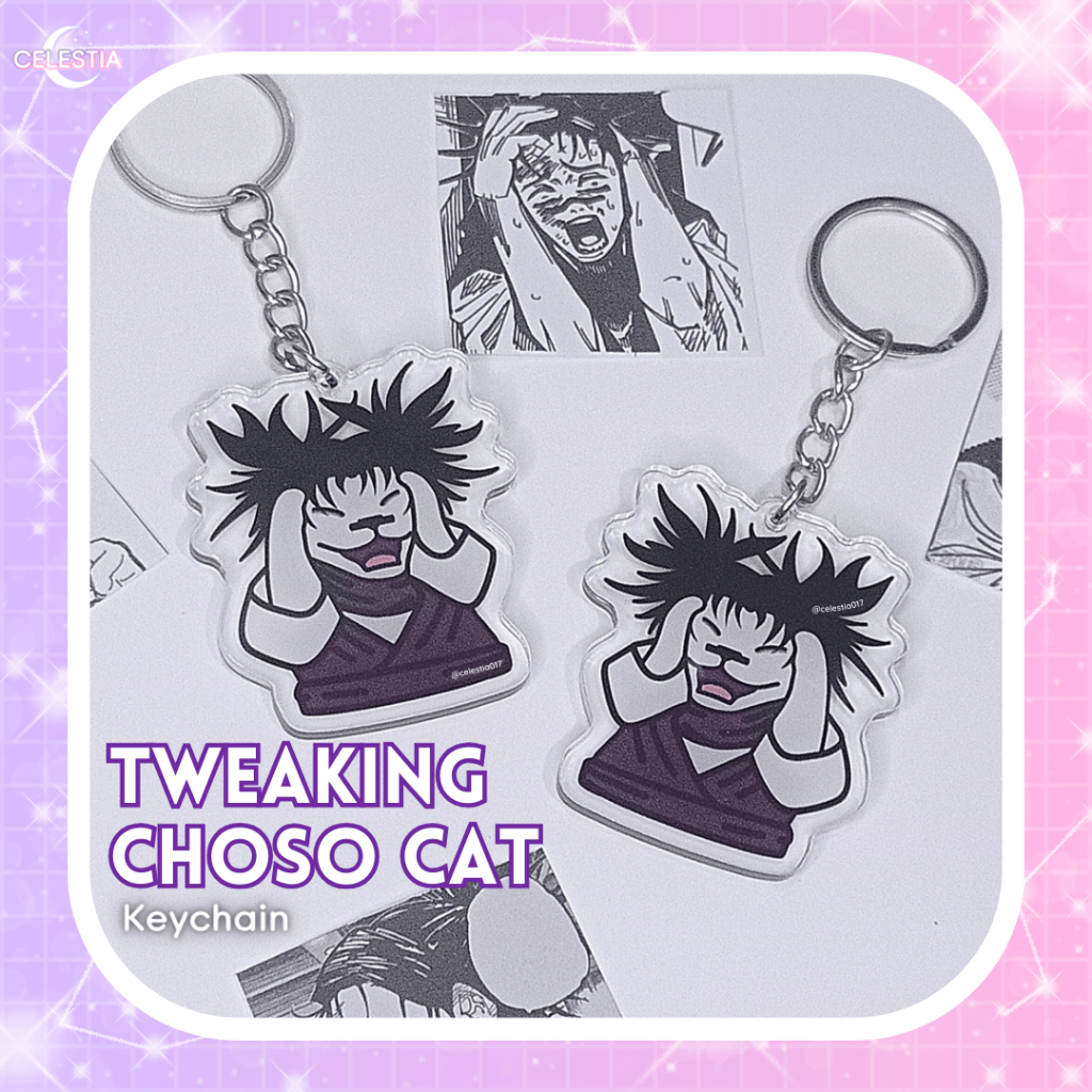 Jujutsu Kaisen Tweaking Choso Cat Kecyhain [ON HAND] | Shopee Philippines
