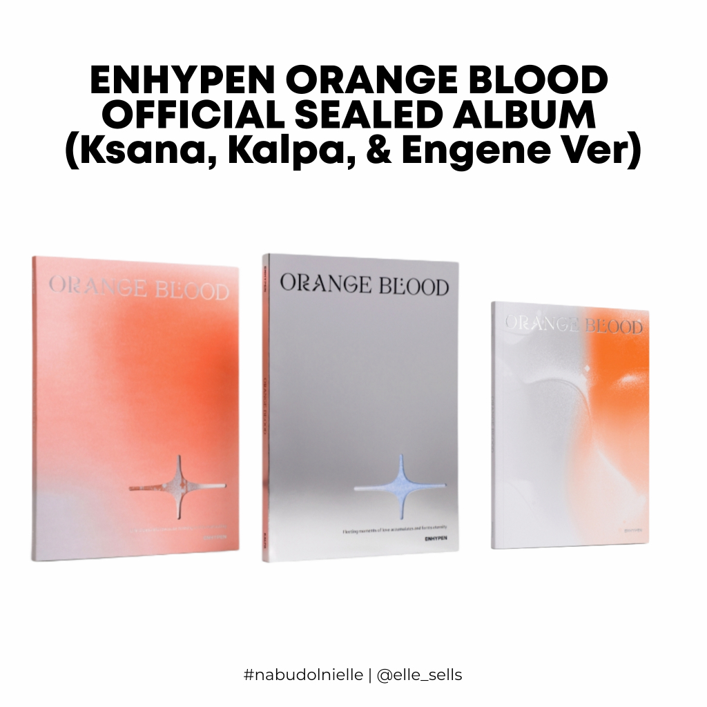 ENHYPEN Orange Blood | Ksana Kalpa Engene Ver Sealed Official Enha ...