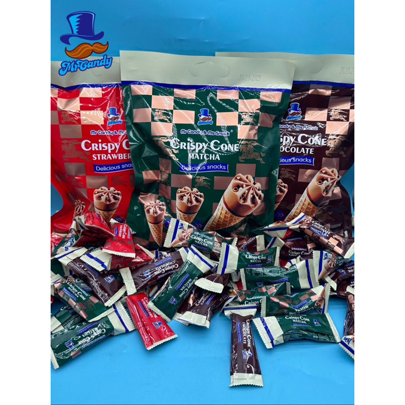 【mr candy】25pcs/bag Chocolate Cone Series Crispy chocolate Ice cream ...