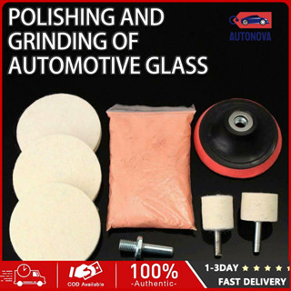 8PCS Cerium Oxide Glass Polishing Kit Windscreen Scratch Remover Felt ...