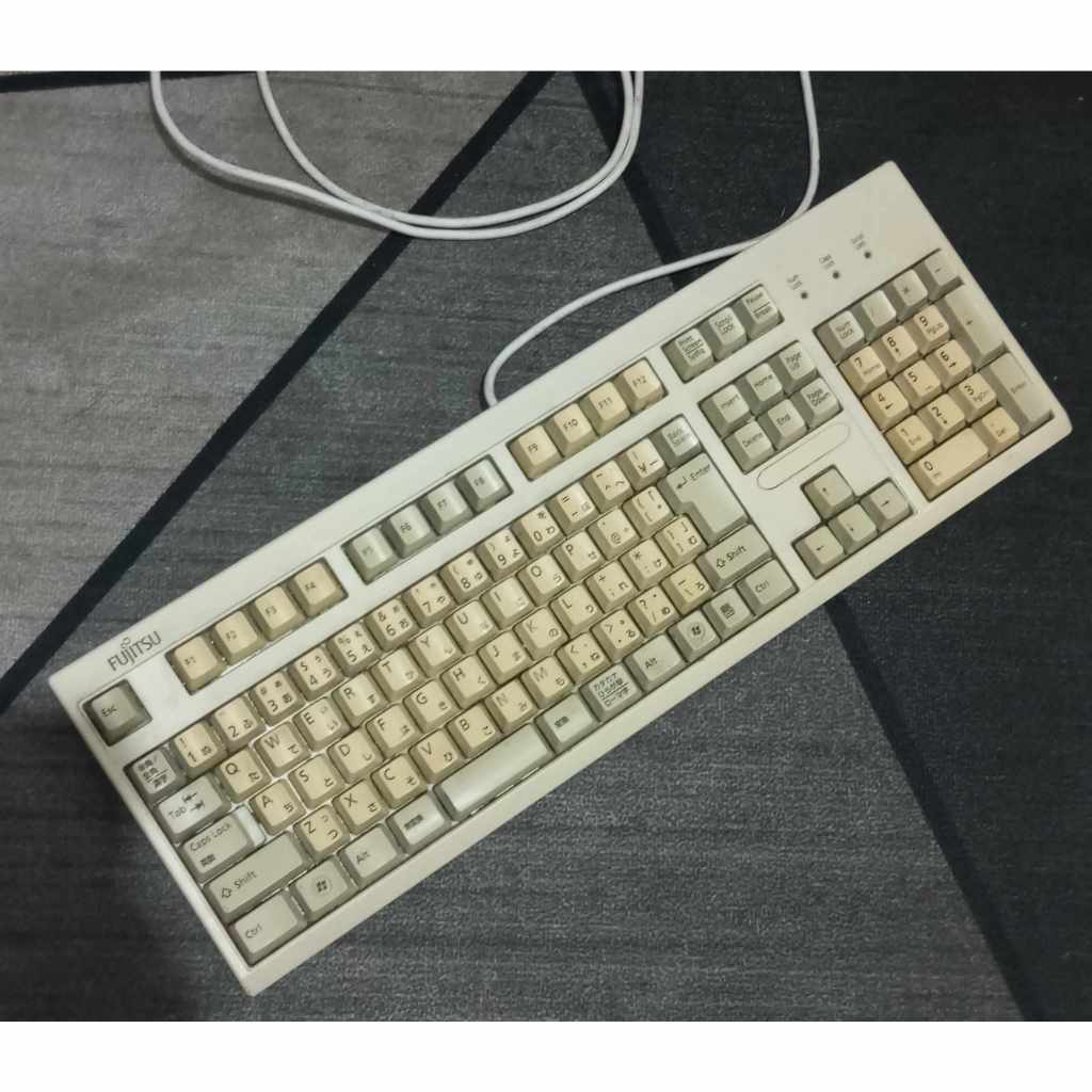 RARE Vintage Retro Fujitsu Original PS2 Keyboard | Shopee Philippines