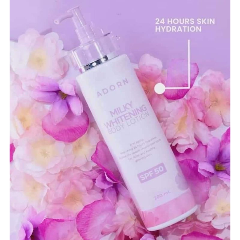 ADORN | MILKY WHITENING BODY LOTION | ADORN BEAUTY PRODUCTS | Shopee ...