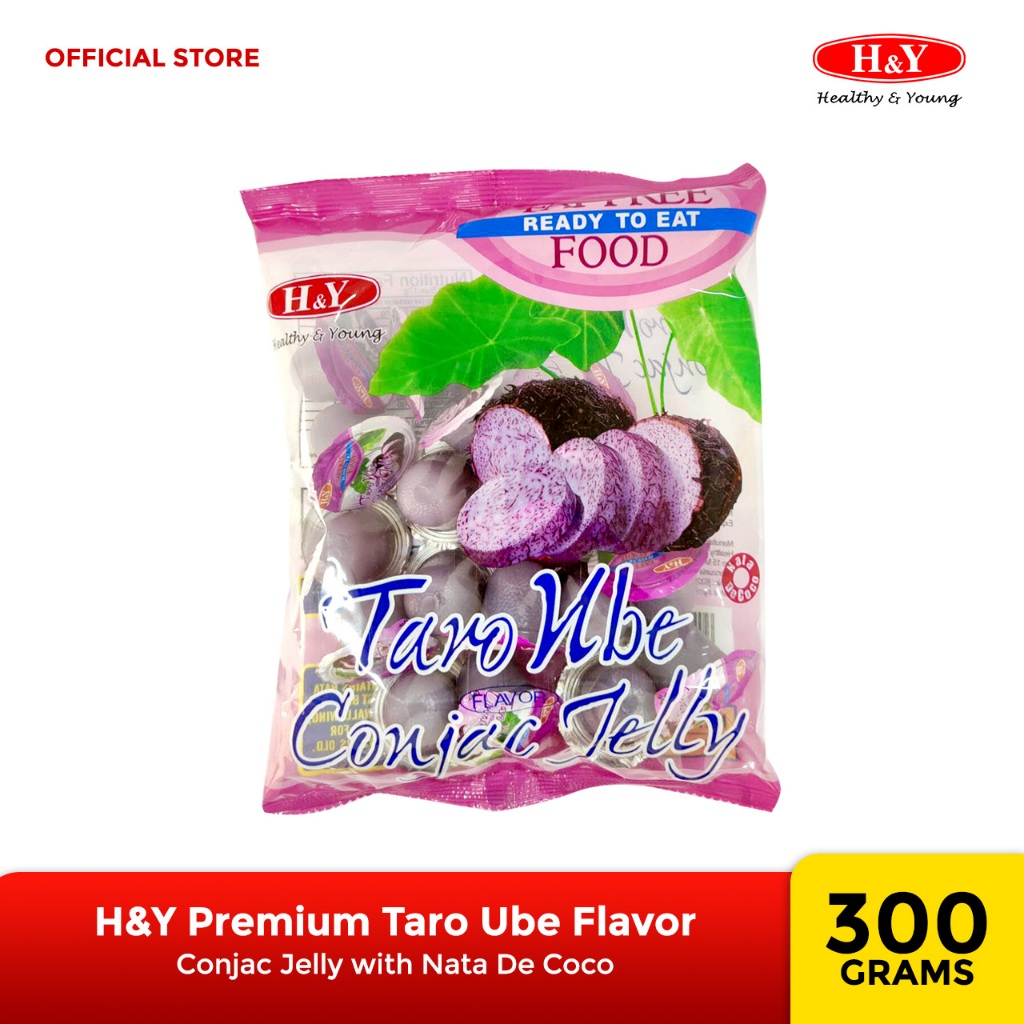 H&Y Healthy & Young Premium Conjac Jelly Taro Ube Flavor 300g | Shopee ...