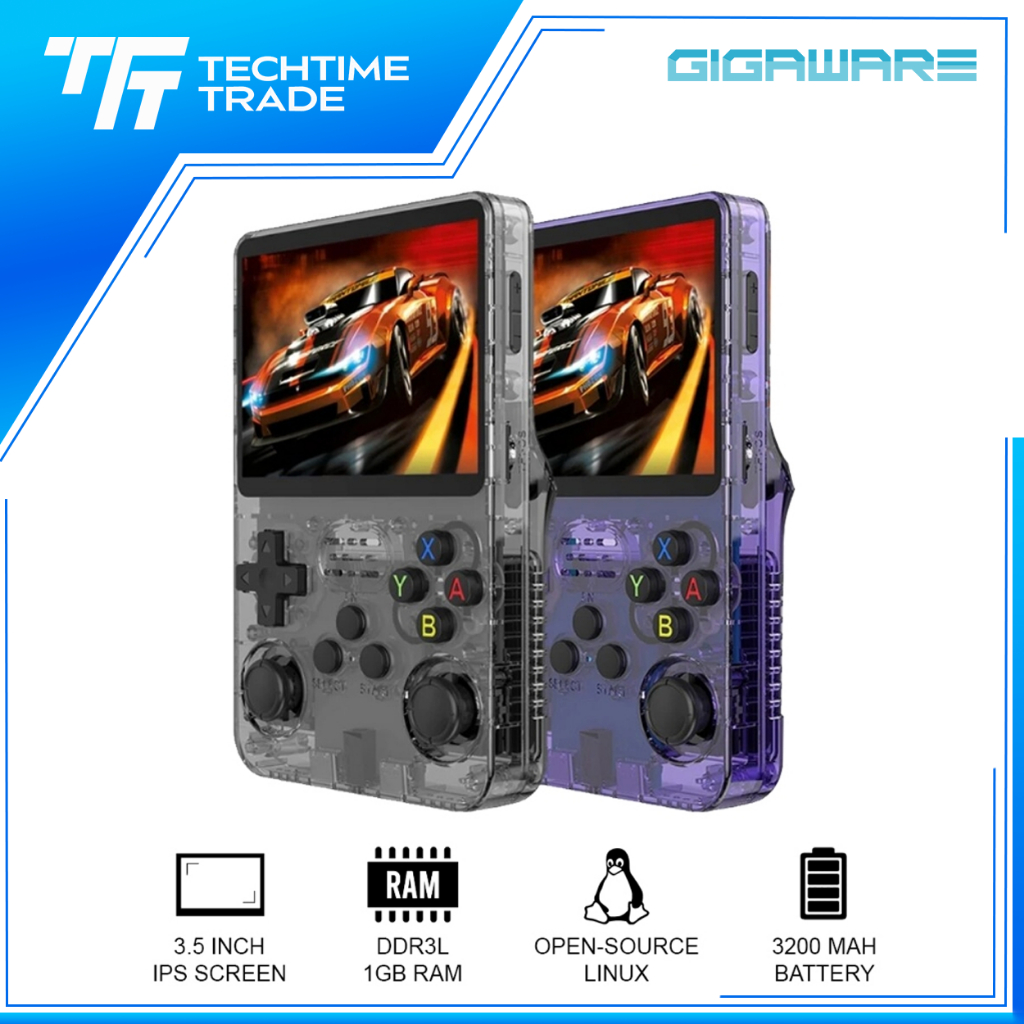 Gigaware R36S|R35S+ Retro Video Gaming Handheld Console Linux System ...