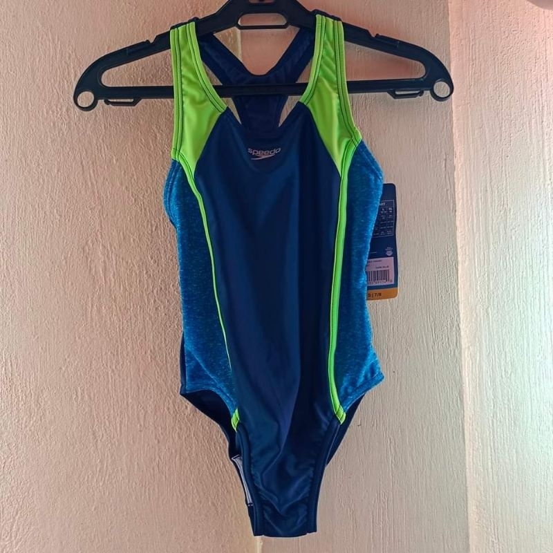 SPEEDO SWIMSUIT FOR GIRLS (DARK BLUE) | Shopee Philippines