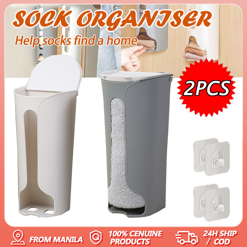 Wall Mounted Pantyhose Organiser Hanging Sundry Box with Lid Home ...