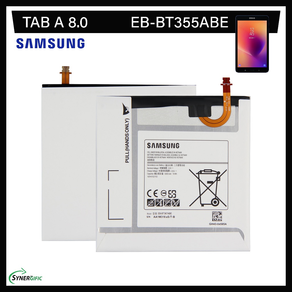 Original Samsung Galaxy Tab A 8.0 (2015) Battery T350 P355 P350 Model ...