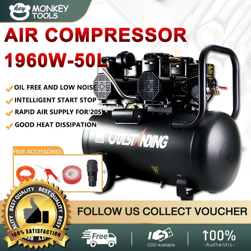 Oil free compressor Air machine Industry 30L Air compressor Heavy duty ...