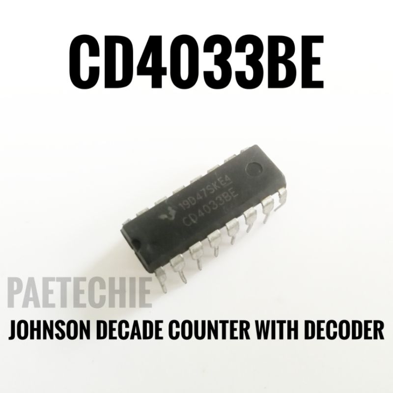 CD4033BE CD4033 Johnson Decade Counter with Decoder CMOS IC | Shopee ...