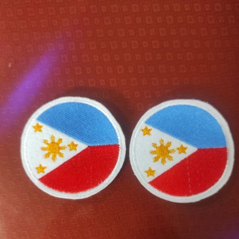 PHILIPPINE FLAG EMBROIDERED PATCHES | Shopee Philippines