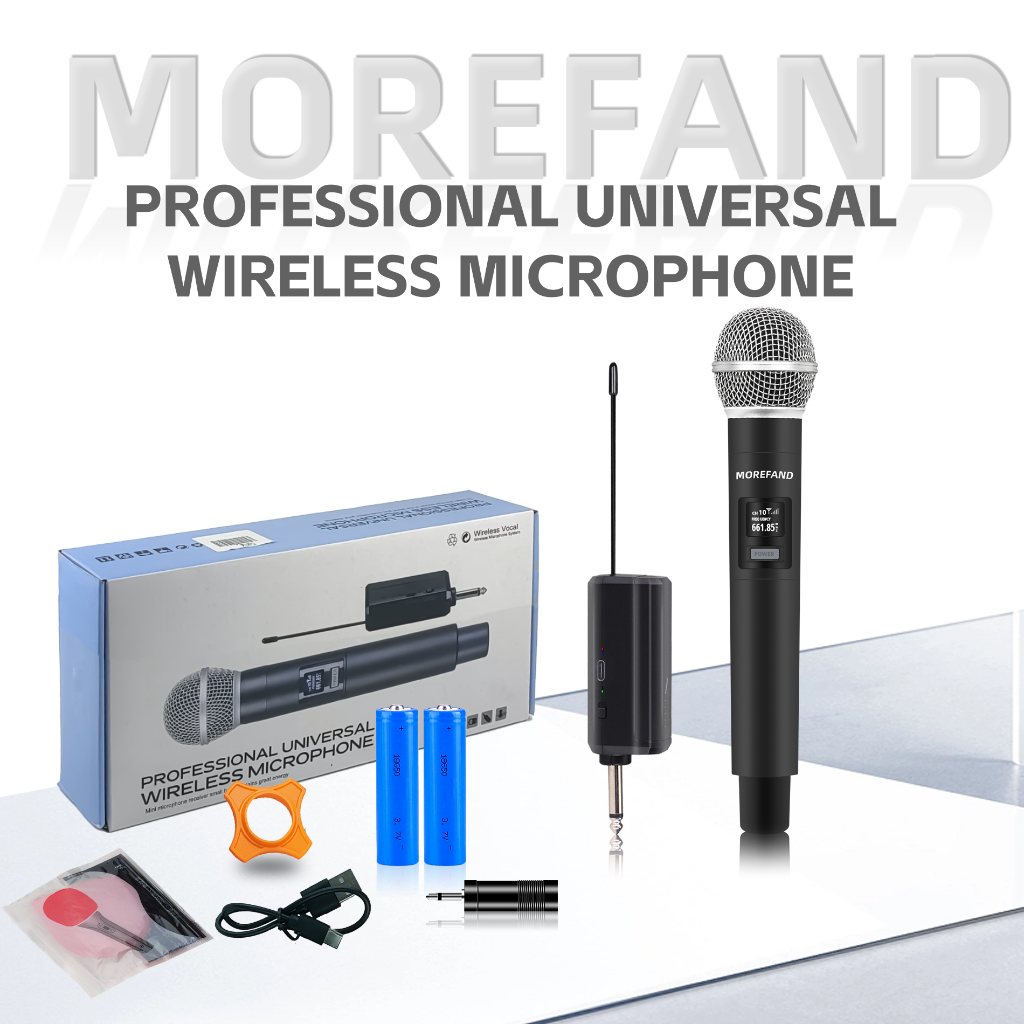 Wireless Microphone dual handheld mic karaoke plug and play ...