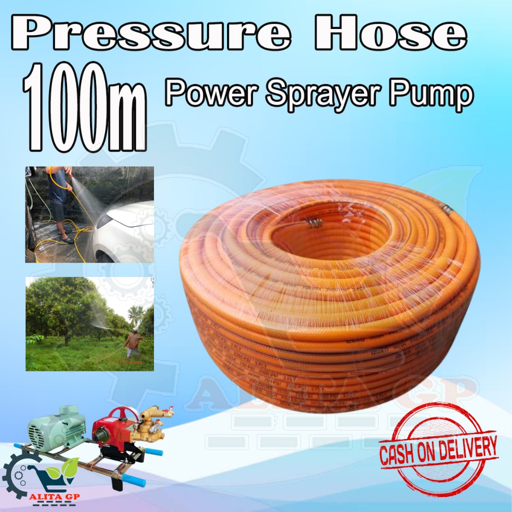 100 meters High Pressure Washer Hose , Power Spray Hose For Power ...