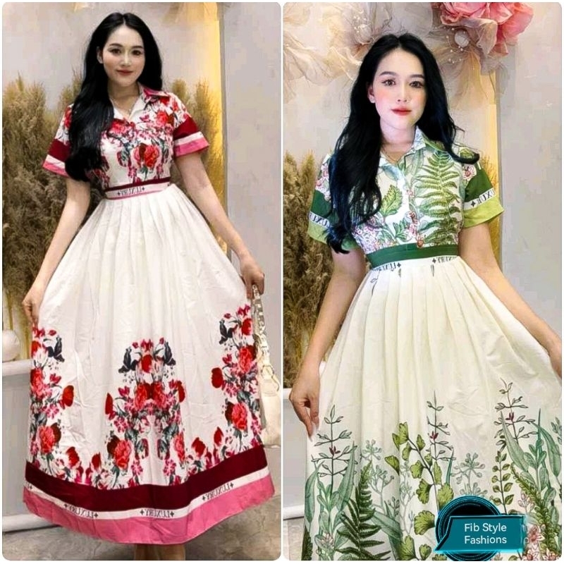 Seller's Favorite Minimalist Luxury Floral Vietnam Maxi Dress | Shopee ...