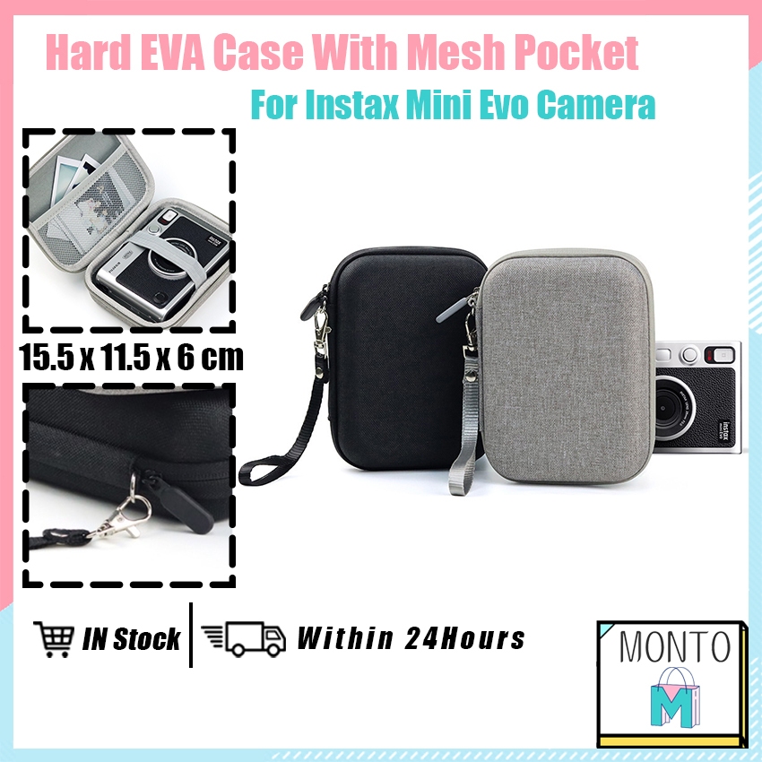 Fabric Hard Carry Case Camera Bag for Ins$tax Mini Evo Case | Shopee ...