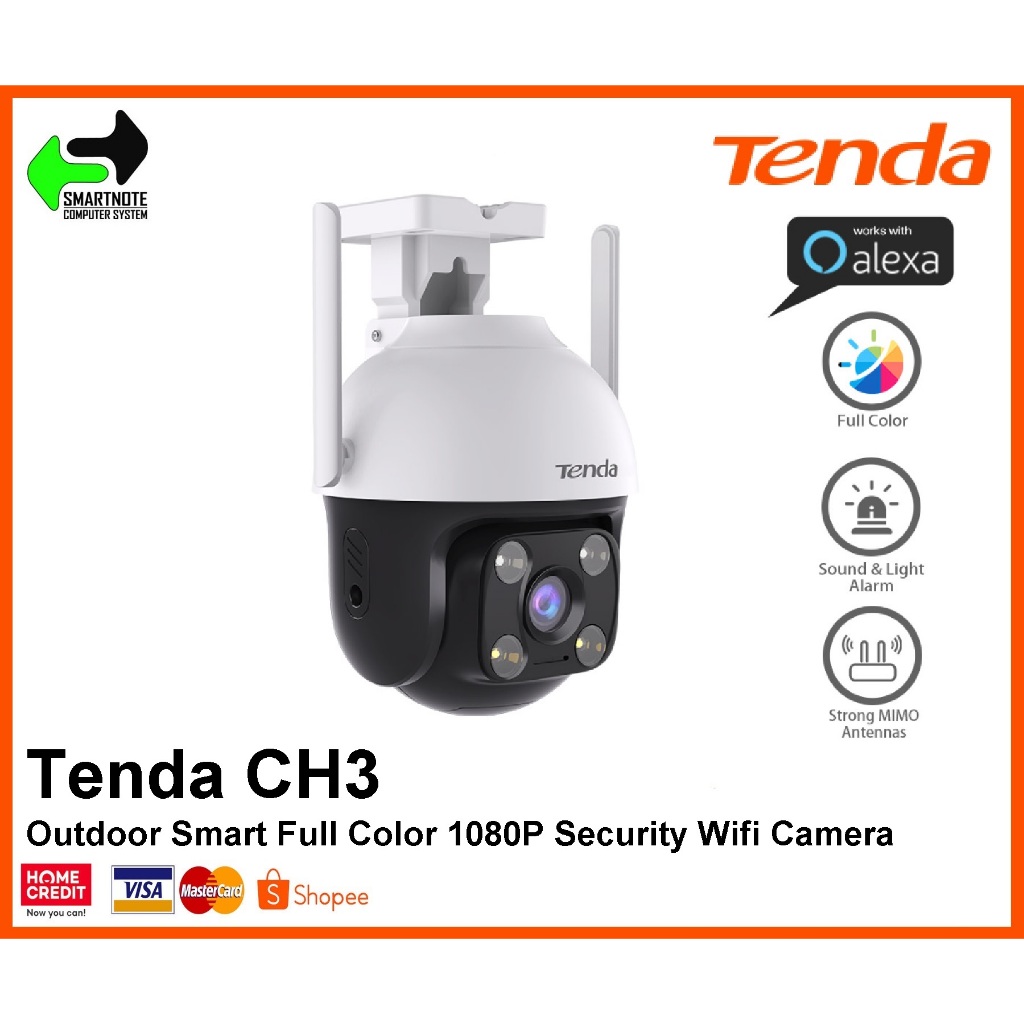TENDA CH3 1080P Outdoor Wi-Fi Pan/Tilt Camera | Shopee Philippines