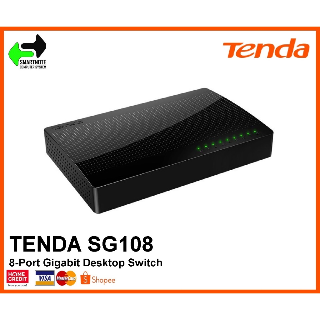 TENDA SG108 8-Port Gigabit Desktop Switch | Shopee Philippines