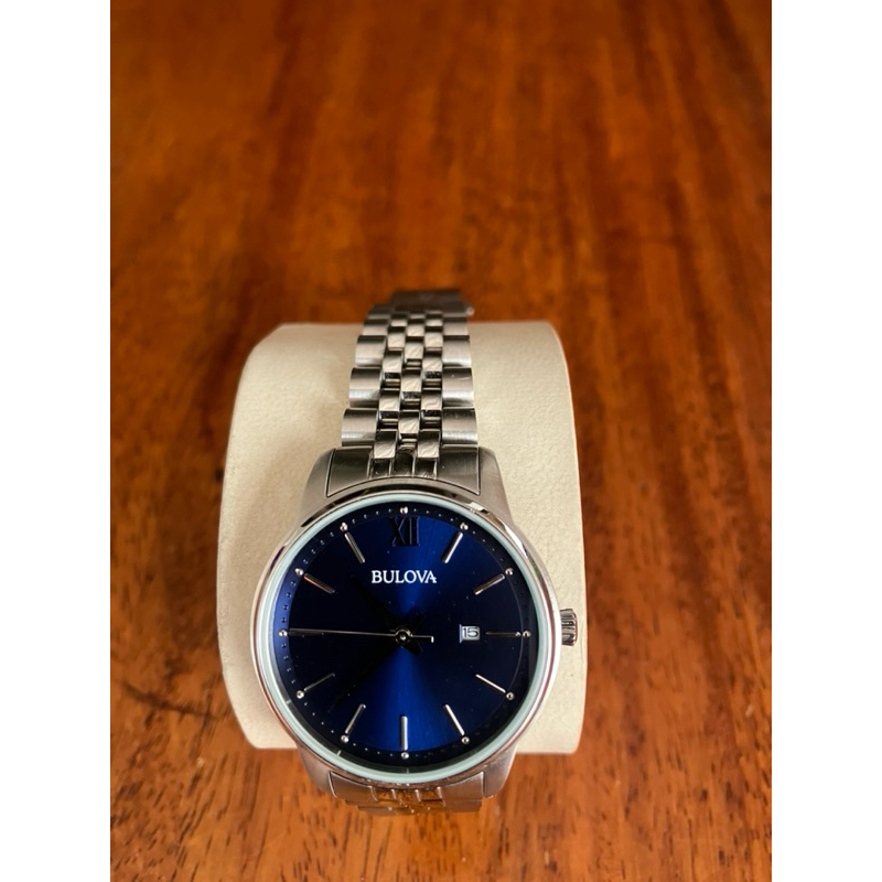 USED BULOVA CLASSIC Blue Dial 96M155 Ladies Watch | Shopee Philippines