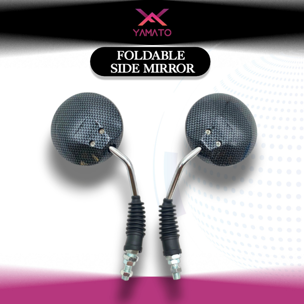 YAMATO MOTORCYCLE YAMAHA/HONDA FOLDABLE SIDE MIRROR | Shopee Philippines