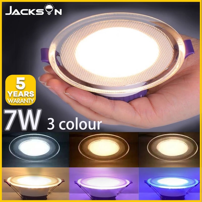 Three color light 7W Tricolor 4in LED Downlight Ceiling Light Pin Light ...